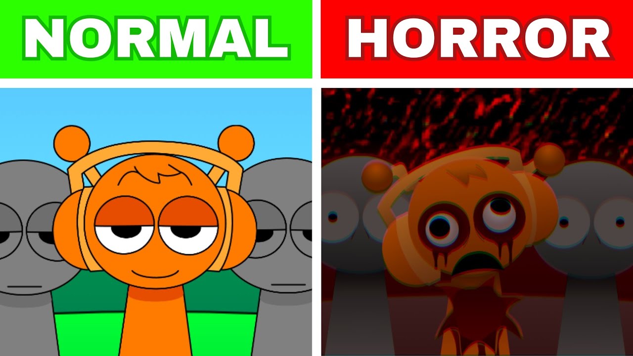 Sprunki Pyramixed Normal vs Horror - Sprunki Mods - YouTube