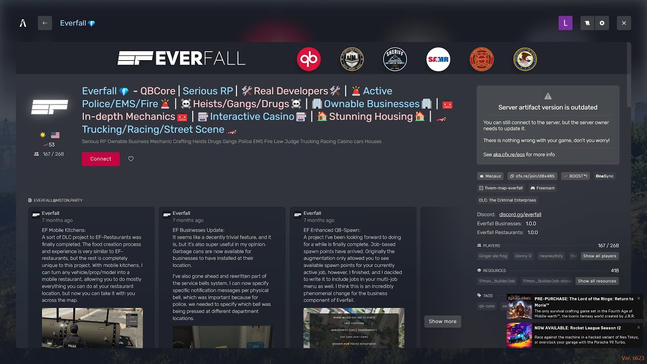 FIVEM EVERFALL GTARP - YouTube