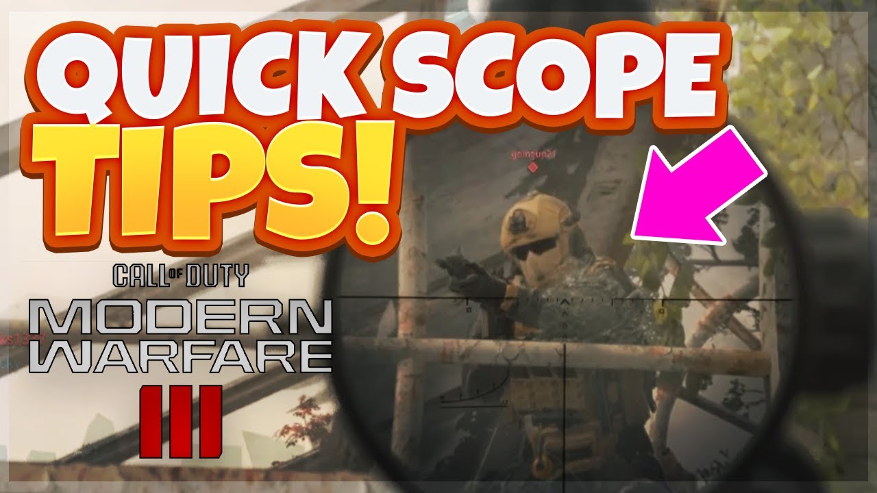 Quickscoping Tips for Beginner Snipers in MW3 | Call of Duty Modern Warfare III - YouTube