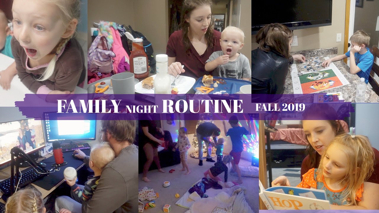FAMILY NIGHT ROUTINE *FALL 2019* | Family of 6! - YouTube