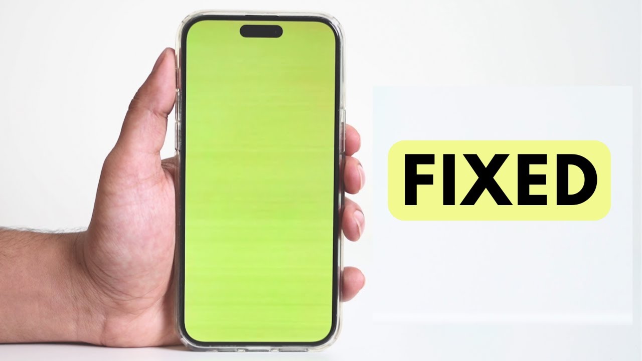 How to Fix iPhone Yellow Screen issue - Easy Fix - YouTube
