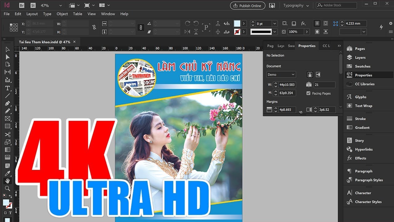 Adobe Indesign CC 2019: Thêm mới, Mở và Lưu trữ Tài liệu trên Indesign ...
