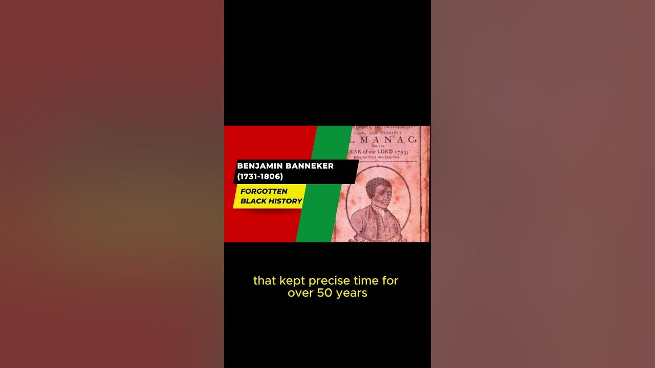 Benjamin Banneker (1731–1806): Pioneer African American Scientist and Mathematician - YouTube