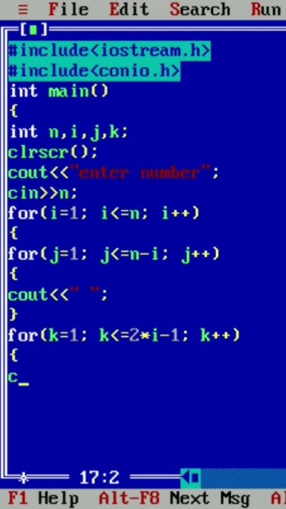 write a program c++ languagein print full pyramid program using*🖥# ...