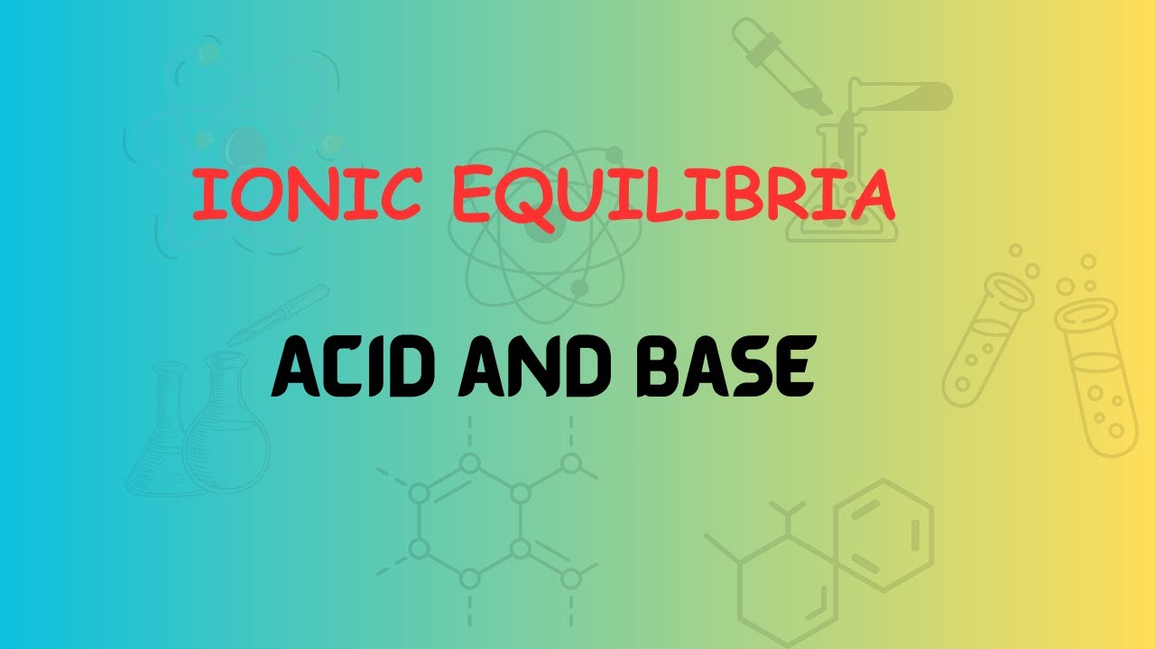 Acid and Base. Ionic Equilibria. A'Levels. pH Scale, Strong & Weak ...