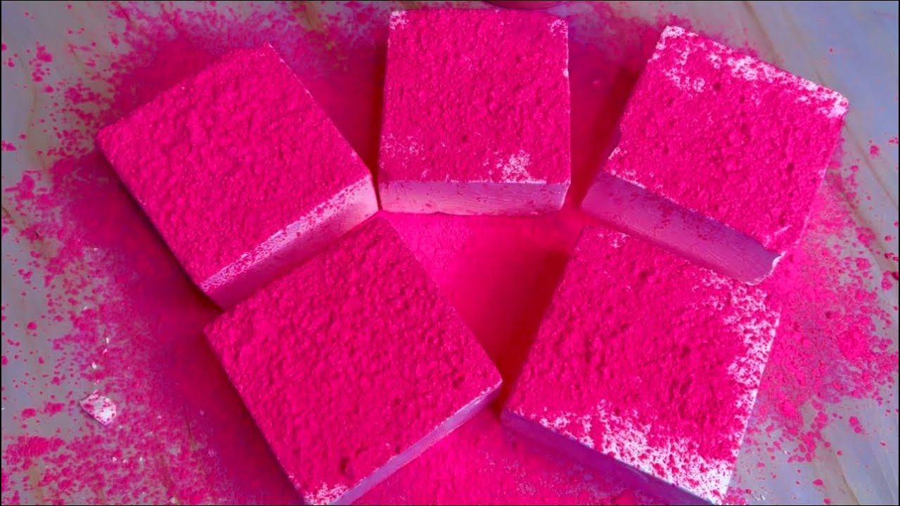 Pink Powder Crush 🩷 | Crunchy | Sleep Aid | ASMR - YouTube