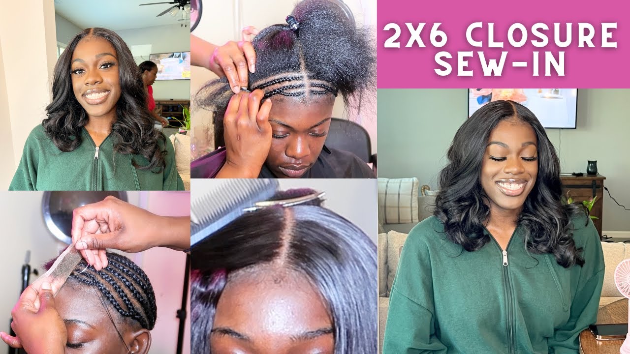How To: 2x6 Closure Sew In // TPLXtensions Classic Body Wave // Jasmine ...