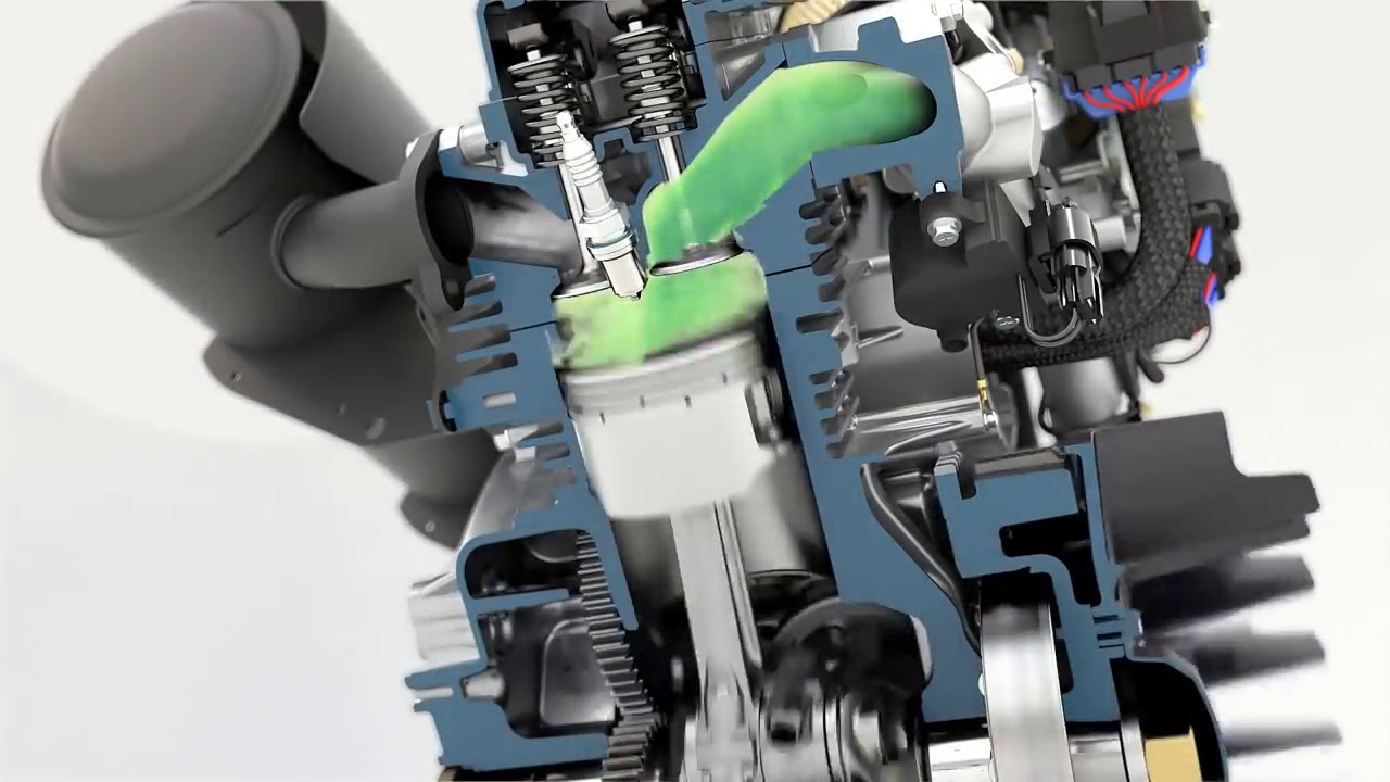 How desil engine function? 3d animation of Efi engine - YouTube