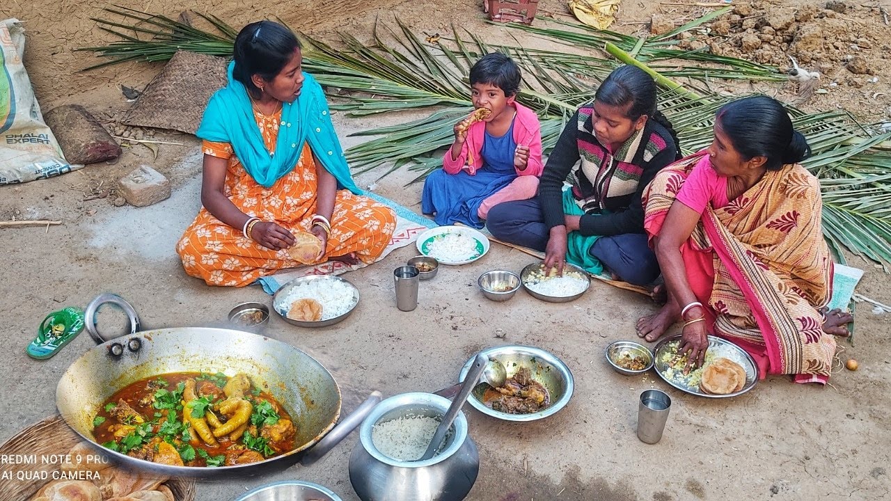 Tribe Village Cooking | Cooking Meat Curry / Traditional Method ...