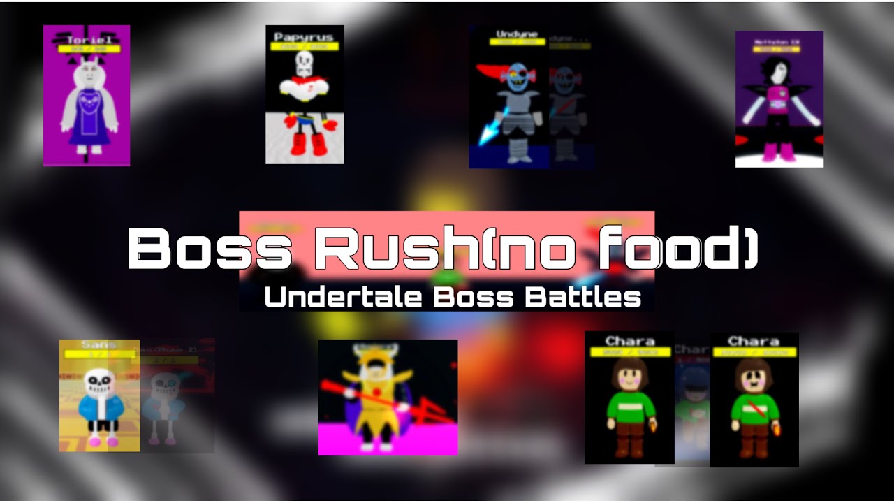 Beating Boss Rush in Undertale Boss Battles - YouTube