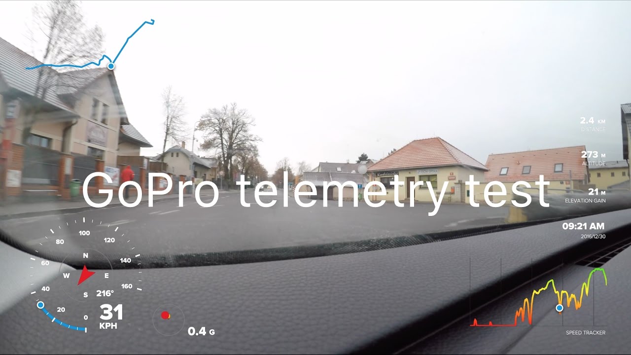 GoPro HERO 5 - telemetry test [PRAGUE] - YouTube