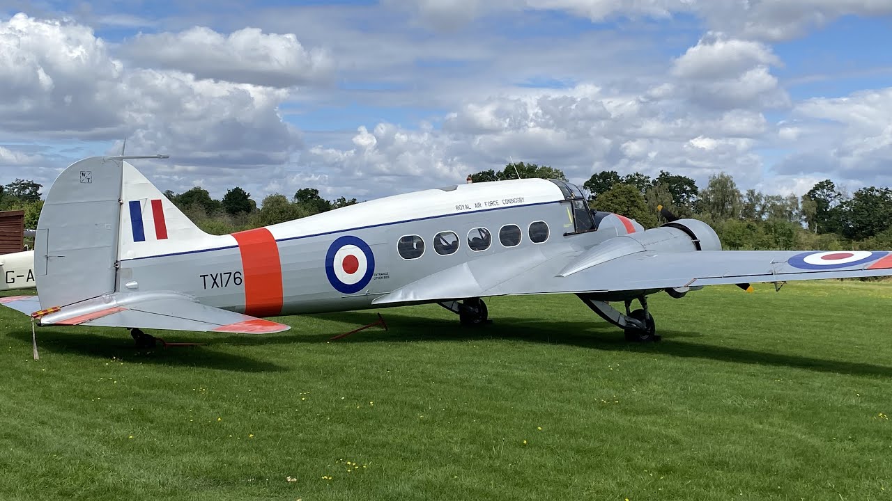 Dragon Rapide and Avro Anson Display at Shuttleworth - YouTube