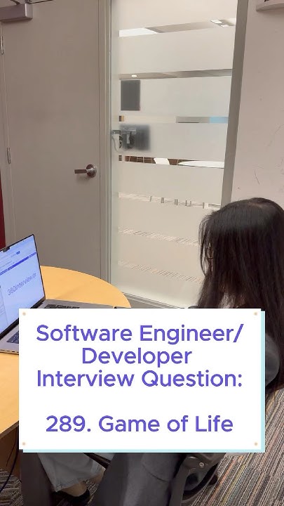 Software Engineer/Developer Interview Question: 289. Game of Life - YouTube