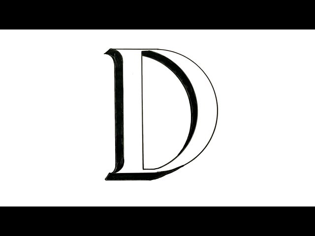 Fancy Capital Letter D