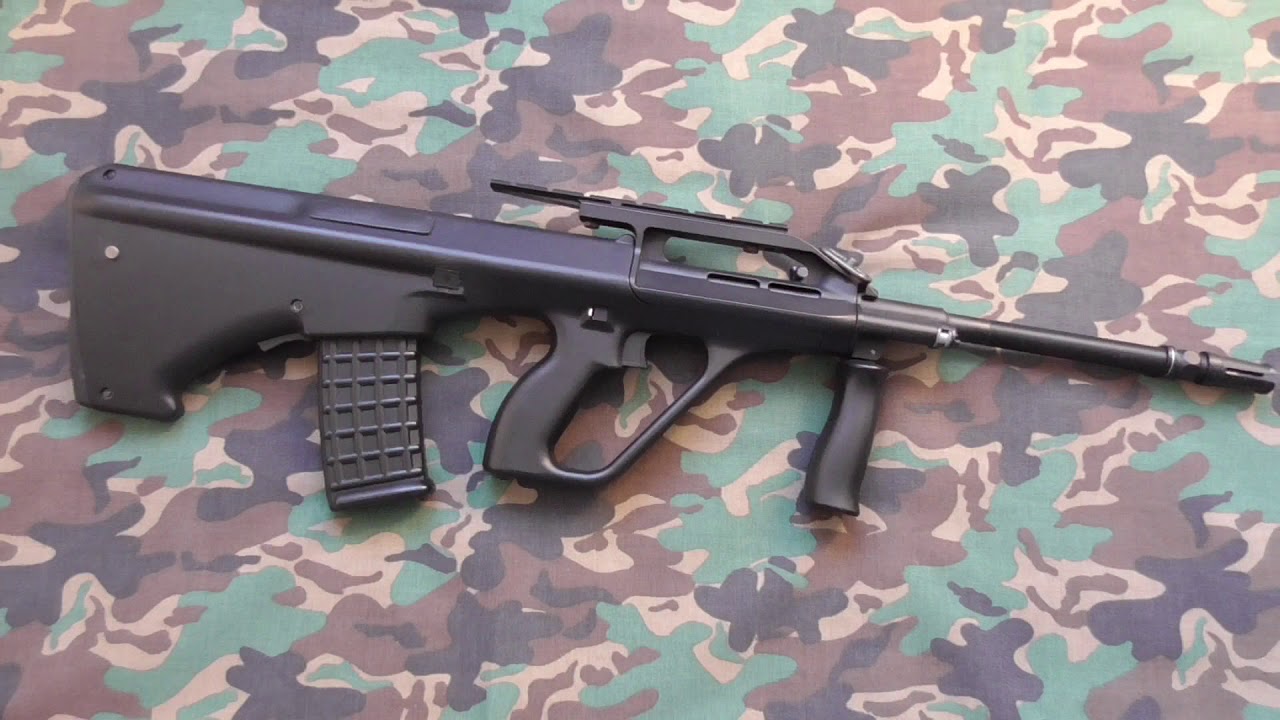 JG AU - 1G (AUG Steyr ) AEG & chrono. - YouTube