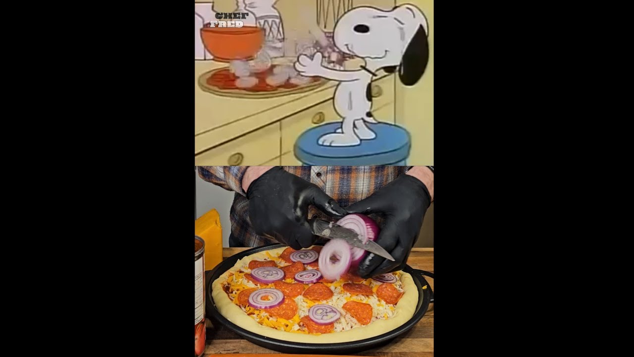 Snoopy's Pizza Goes Toe-to-Toe with Luca's Pesto Pasta! #luca #pasta # ...