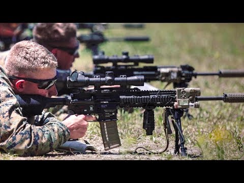Defensa y Armas: Los marines entrenan en los nuevos rifles M38 Marksman