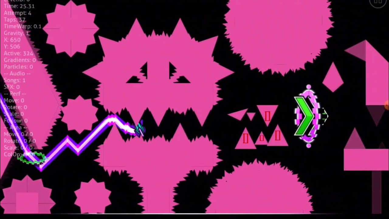 Random impossible level I made in GD ( Geometry Dash) - YouTube