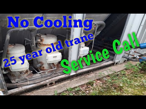 25 year old trane Service call - YouTube