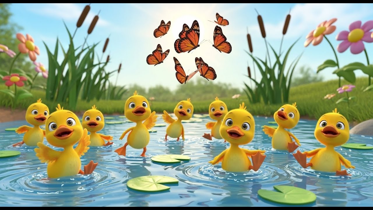 Duck Family Song – Count the Ducklings Swimming! |Counting Song for Kid ...