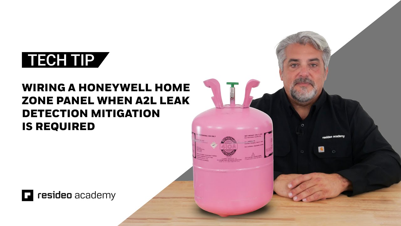 Wiring a Honeywell Home Zone Panel when A2L Leak Detection Mitigation is Required - YouTube