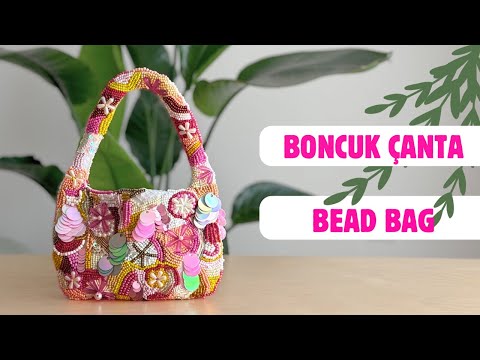 Tüm Ayrıntılarıyla Boncuk İşlemeli Çanta Yapımı / Beaded Bag Making / Zara çanta / pinterest çanta