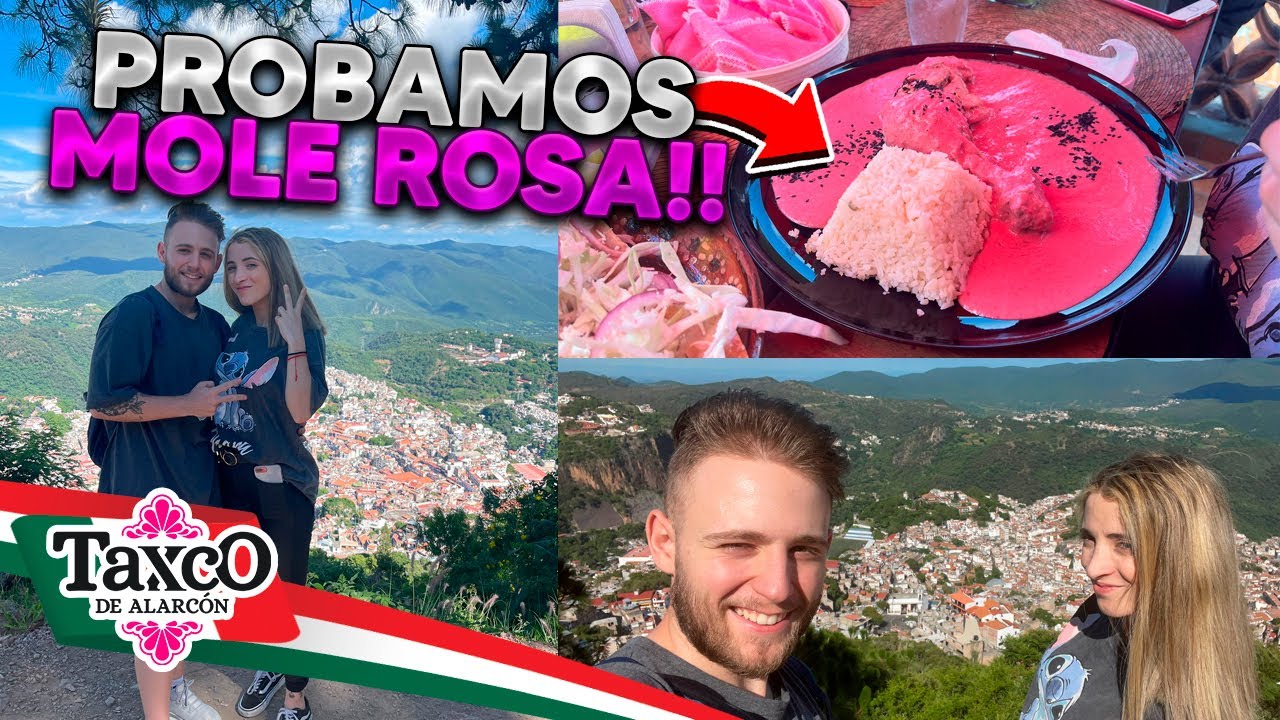 ESPAÑOLES PRUEBAN MOLE ROSA por PRIMERA VEZ en el PUEBLO MÁS MÁGICO de ...