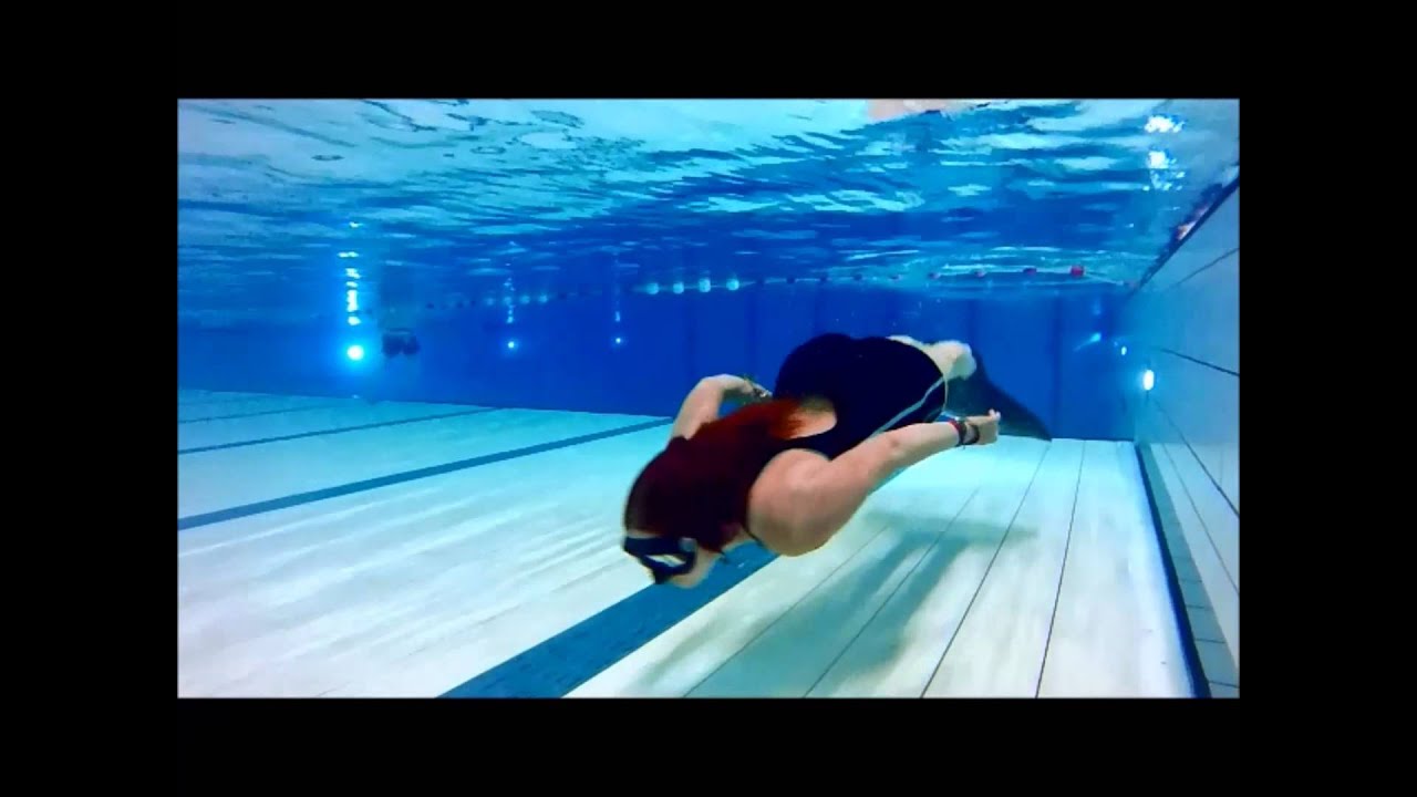 Training with my new monofin - YouTube