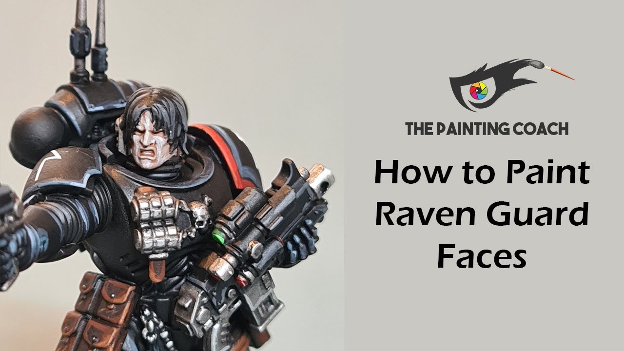 How to Paint Raven Guard Faces - YouTube