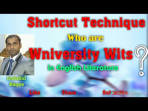 University Wits in English Literature - YouTube