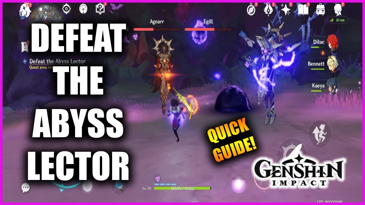 Genshin Impact: Defeat the Abyss Lector - YouTube