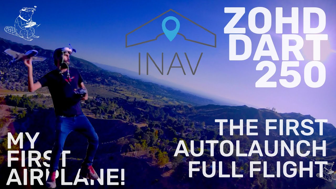 THE FIRST iNAV AUTO LAUNCH + FULL FLIGHT | ZOHD DART 250 - YouTube