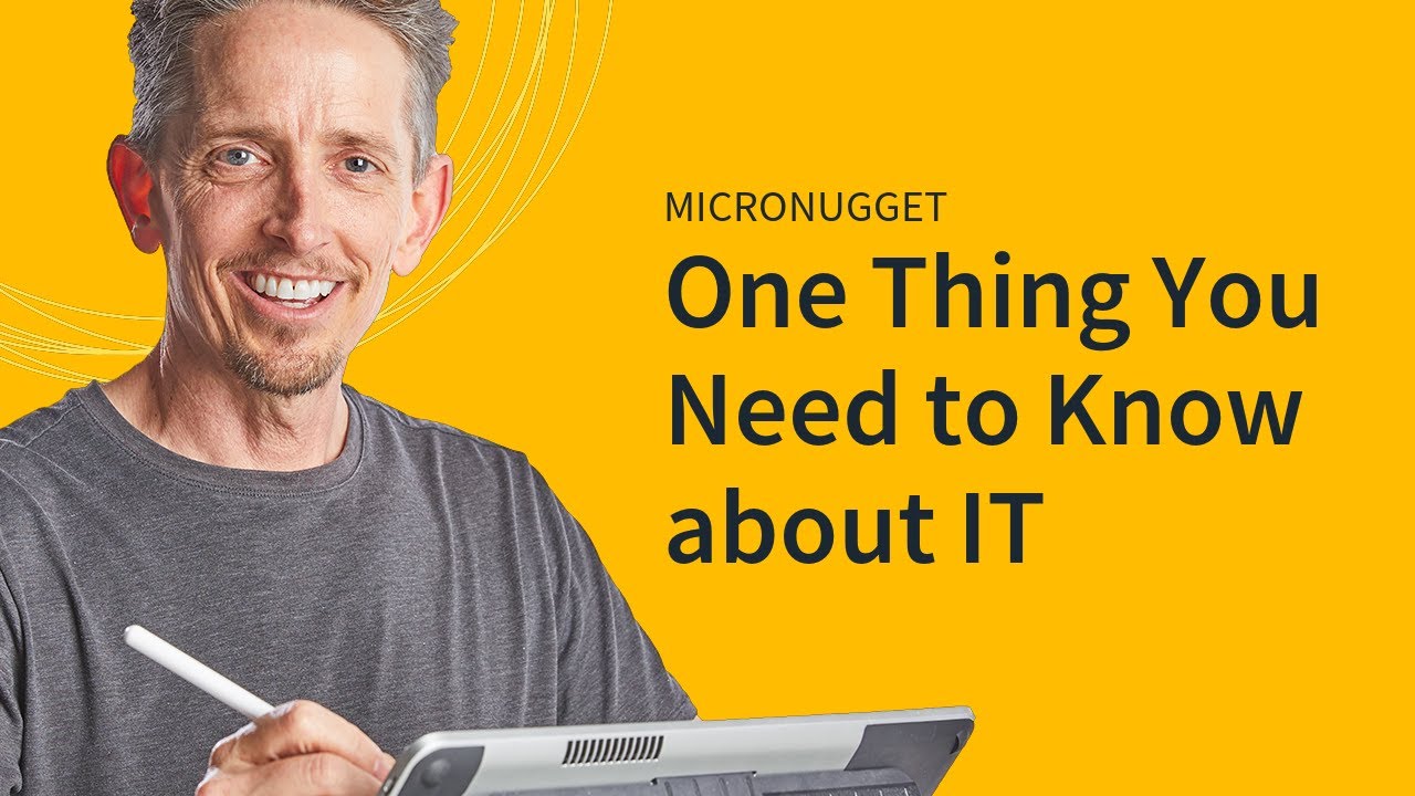 1 Thing about IT with Keith Barker - YouTube