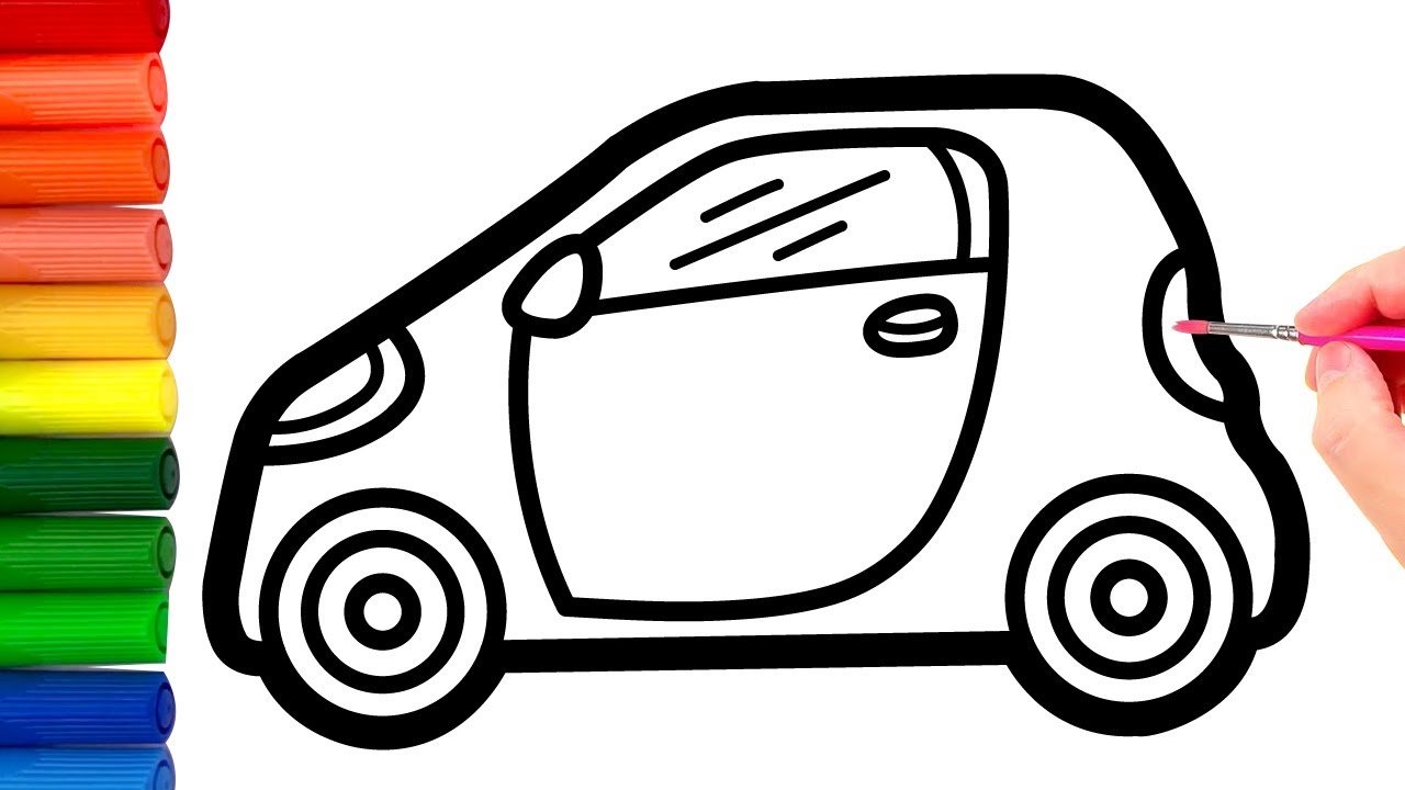 Bolalar uchun mashinalar va ranglarni qanday chizish mumkin .How to ...