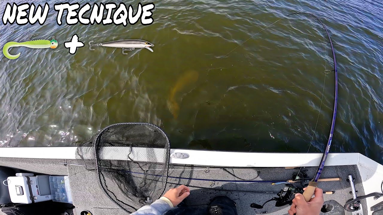 Fishing NEW TECHNIQUE for Aggressive Mississippi River Walleye! (BIG ...