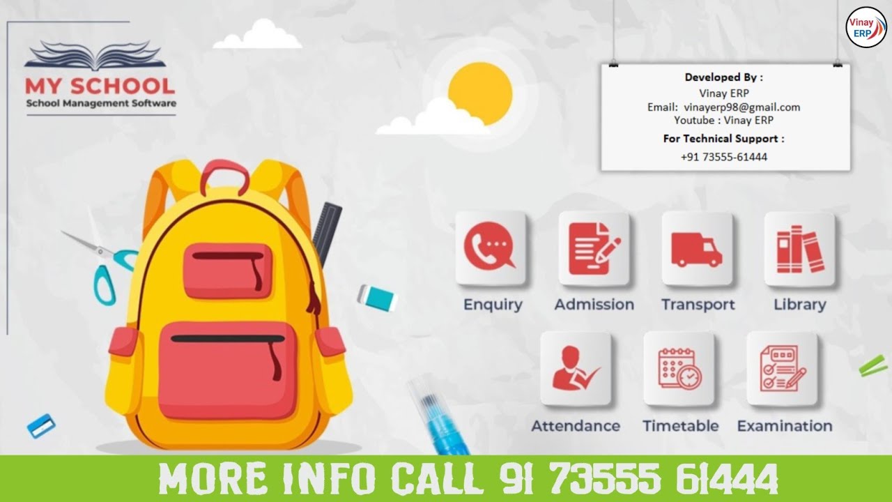 My School - School & College Management ERP Software Complete Demo ...
