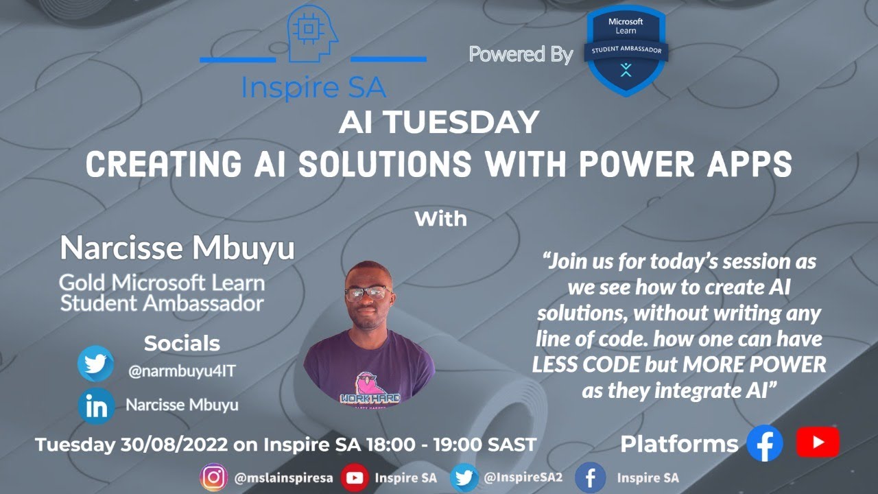 AI Tuesday- Creating AI Solutions With Power Apps - YouTube