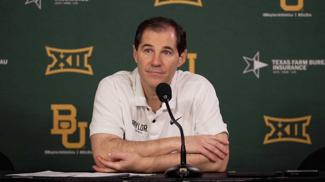 Scott Drew, Adam Flagler and LJ Cryer Preview Kansas State | Baylor ...