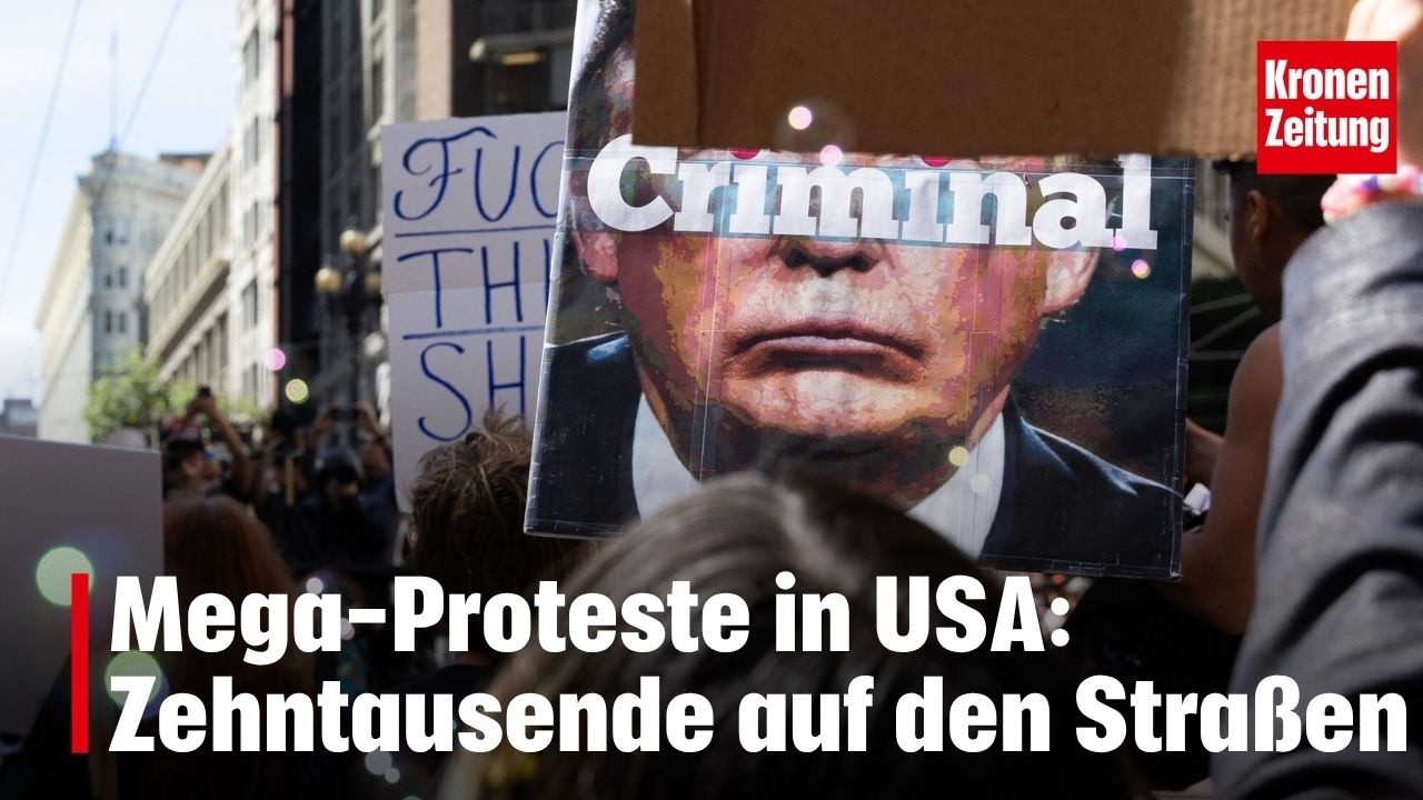 Mega-Proteste in USA: Zehntausende auf den Straßen I krone.tv NEWS ...