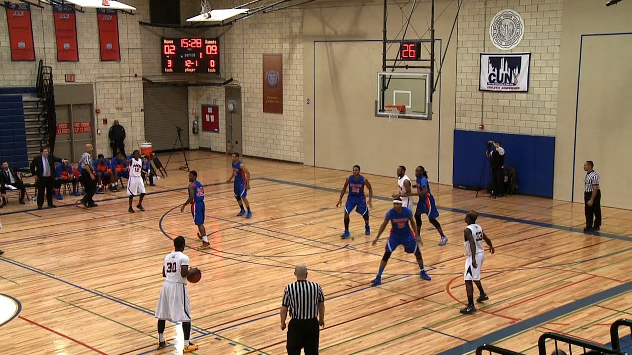 Men's Basketball: Queensborough vs. Hostos CC (2/8/14) - YouTube
