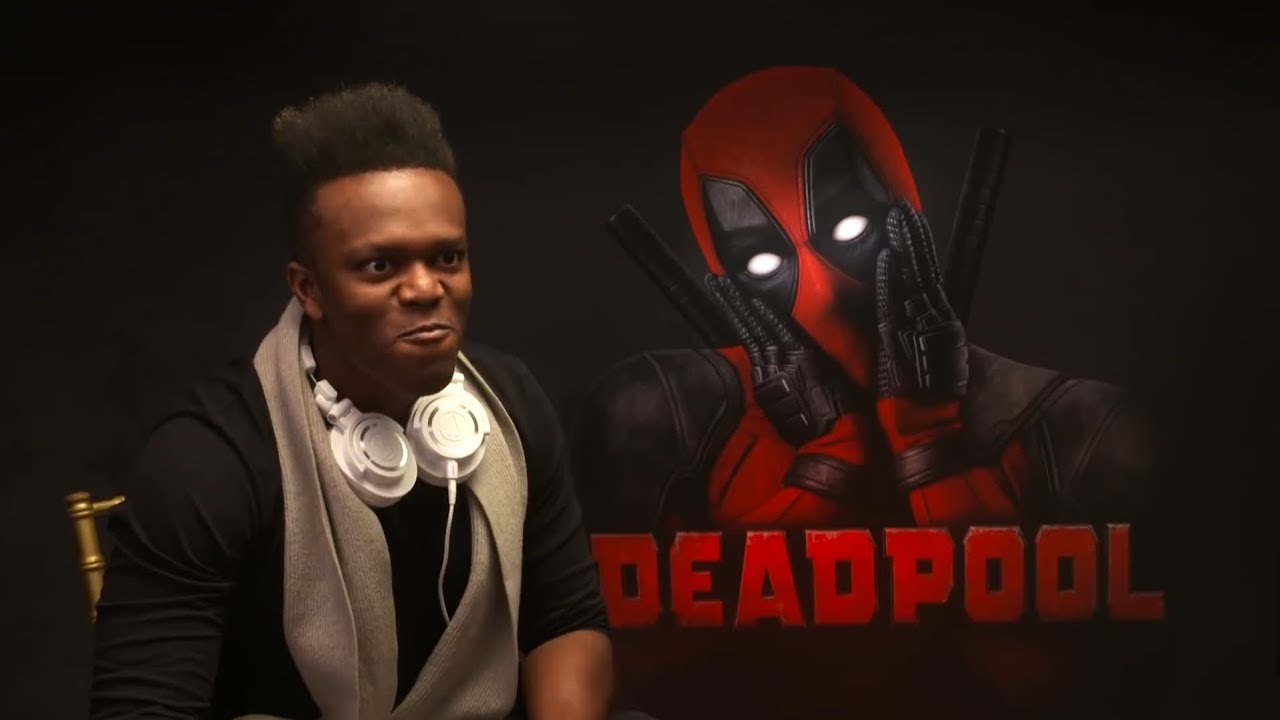 KSI Staring Contest With Deadpool (Ryan Reynolds) - YouTube
