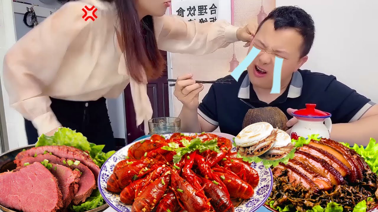 I prepared dinner for myself, but my greedy husband ate it all by ...