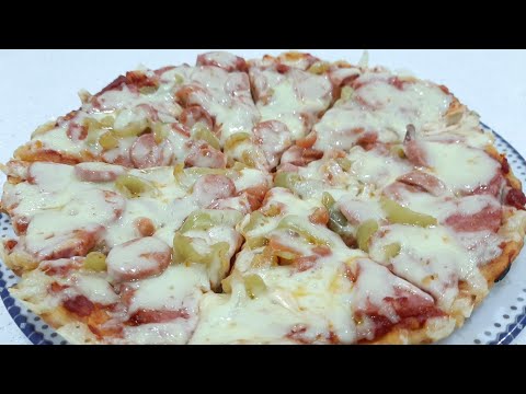15 DEQIQEYE PIZZA HAZIR /XEMIRI MAYALANMAYAN TAVADA PIZZA RESEPTI/HEM ASAN HEM TEZ HAZIRLANAN PIZZA