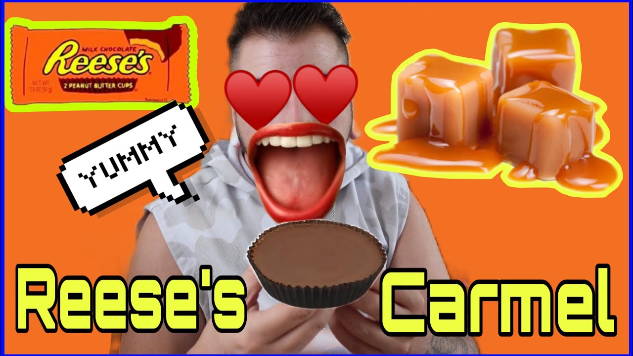 EATING THE NEW REESES WITH CARAMEL!?! (2/4/24) - YouTube