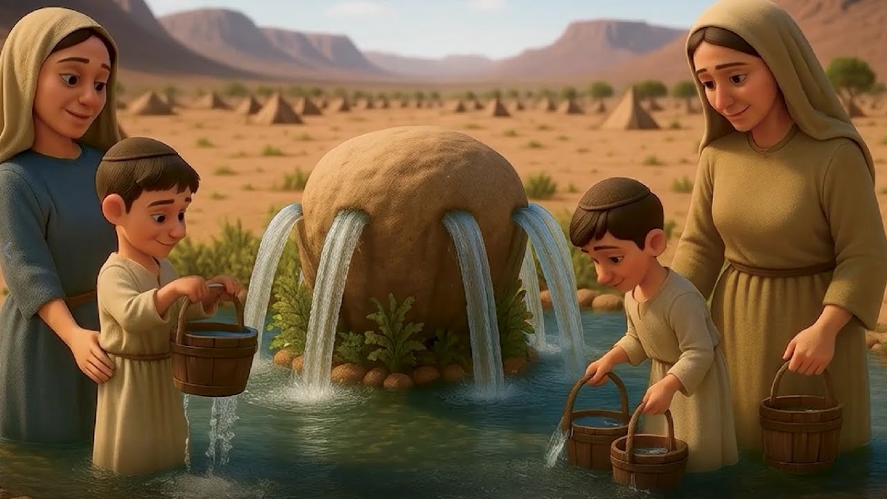 Parshat Chukat: The Weekly Parsha Story Illustrated by AI - YouTube