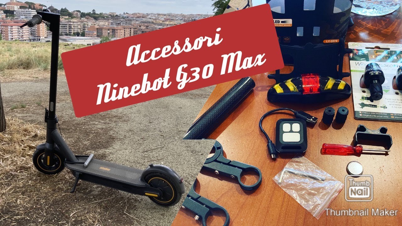 Ninebot G30 Max - Installazione accessori - YouTube