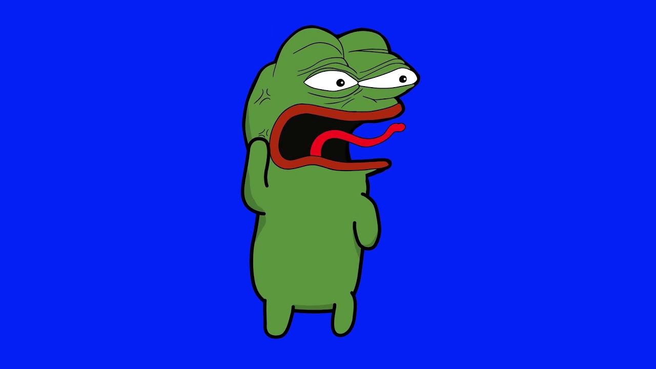 BLUE SCREEN ANGRY PEPE DANCING REEEEEE - YouTube