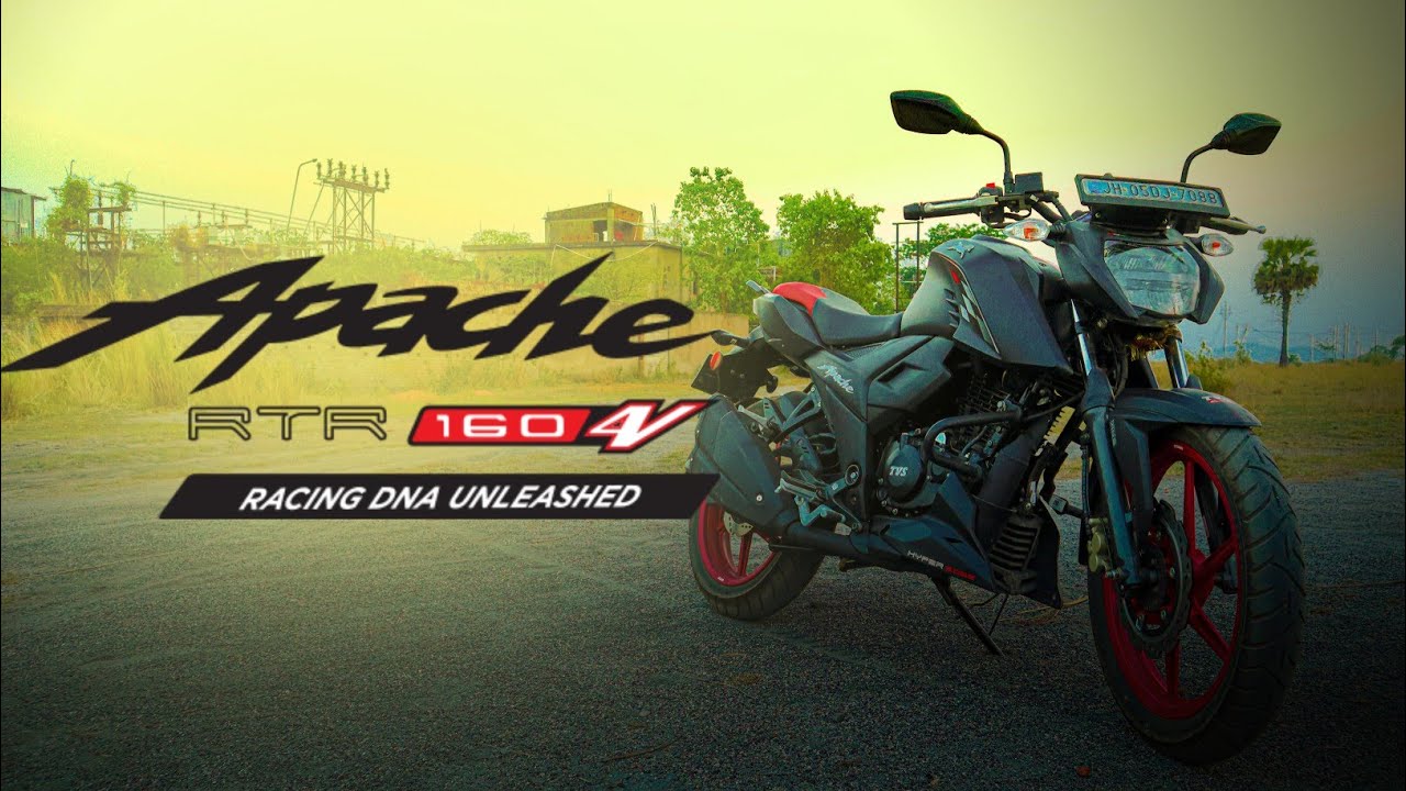 TVS APACHE RTR 160 4V || Limited Edition || MATT BLACK ||2023 - YouTube