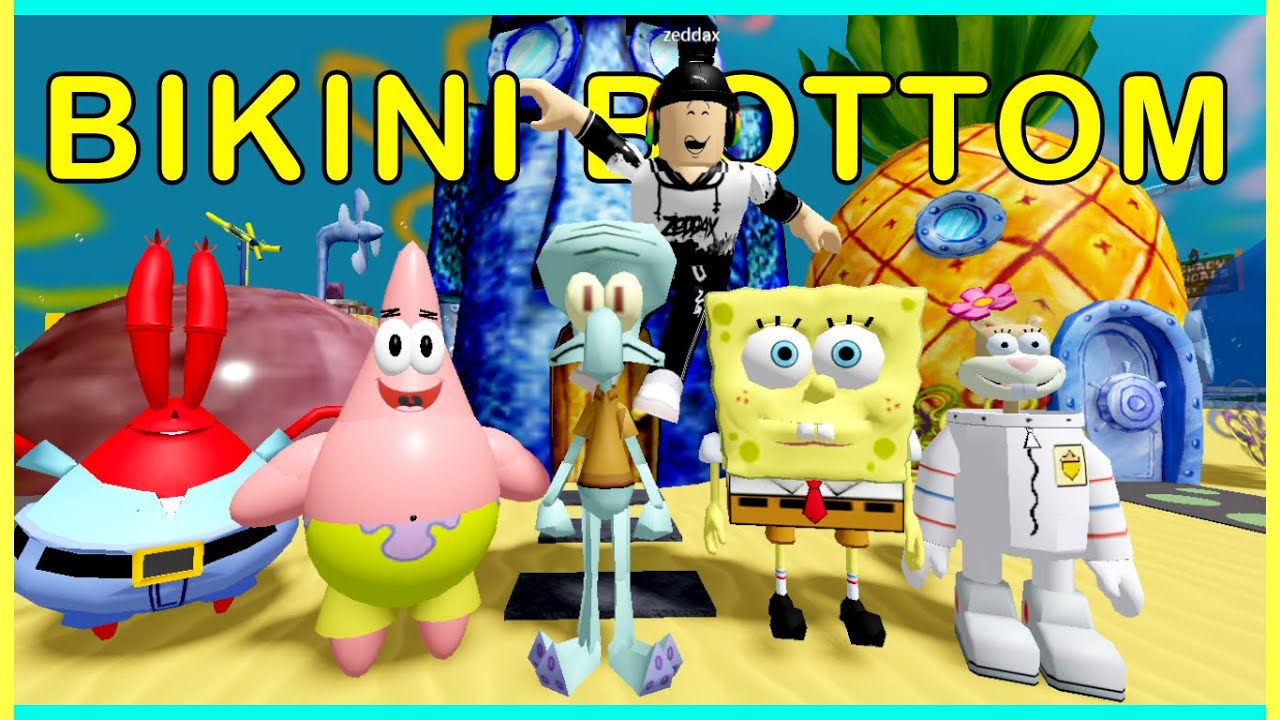 KITA SEMUA JADI KARAKTER SPONGEBOB DI BIKINI BOTTOM!! (Roblox Spongebob ...