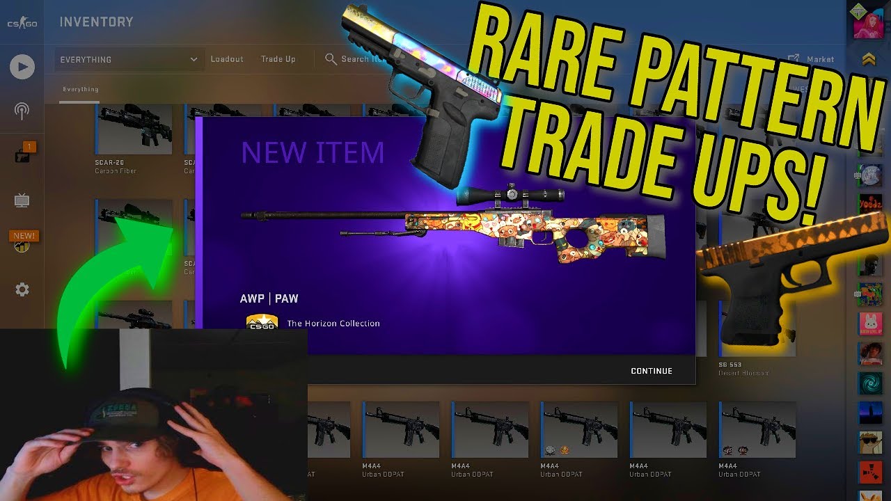 how to do the BEST CHEAP Trade Ups for RARE CSGO patterns... - YouTube